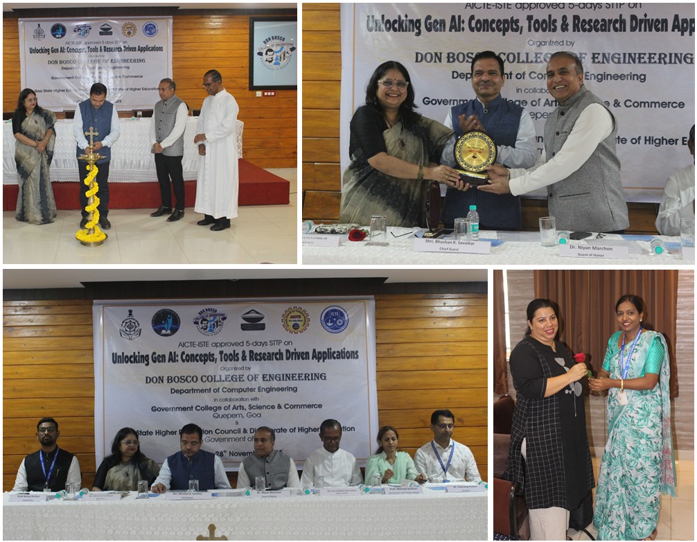 www.dbcegoa.ac.in – Inauguration of the AICTE–ISTE Workshop on ...